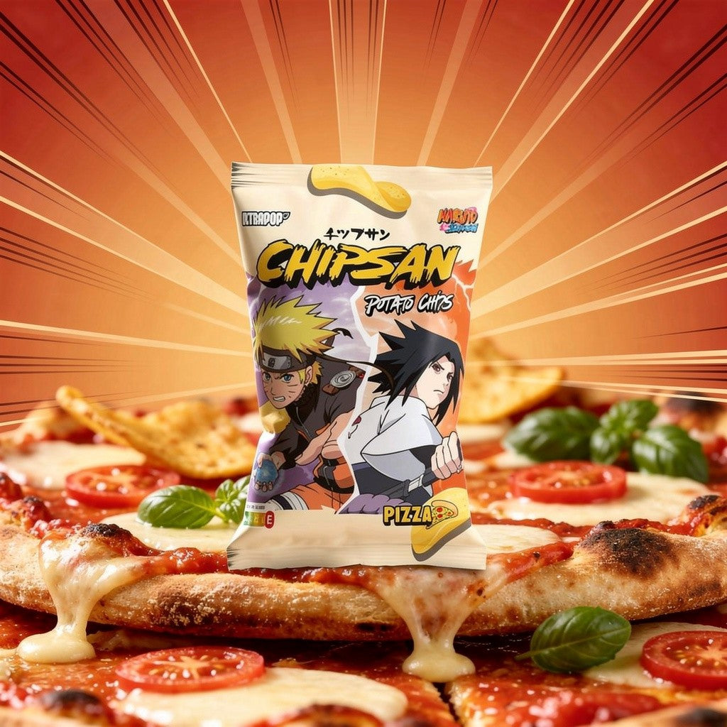Chipsan Pizza Naruto vs Sasuke - 110g - Japan Délices